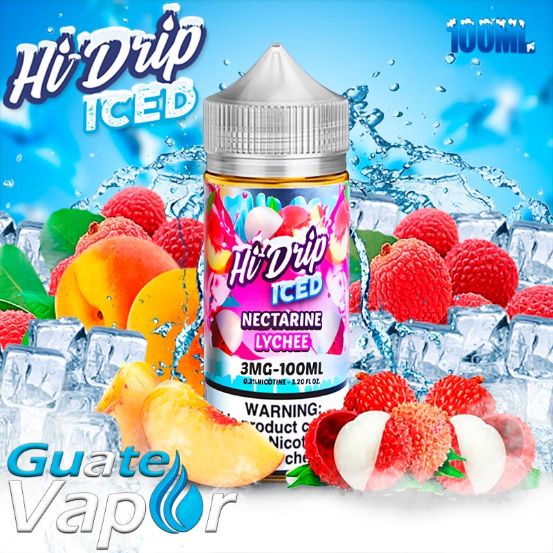 Nectarine Lychee Iced - Hi Drip 100ml - GuateVapor
