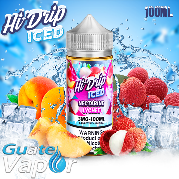 Nectarine Lychee Iced - Hi Drip 100ml - GuateVapor
