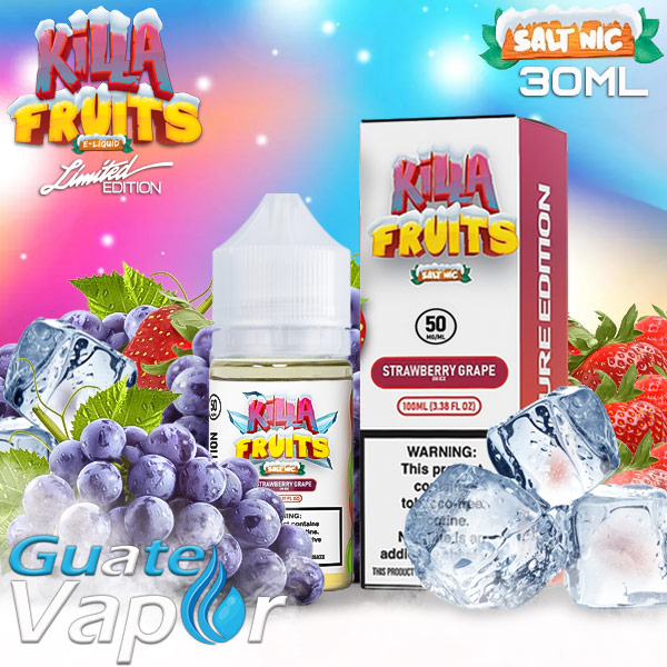 Strawberry Grape ICE - Killa Fruits Salt Signature Edition 30ml ...