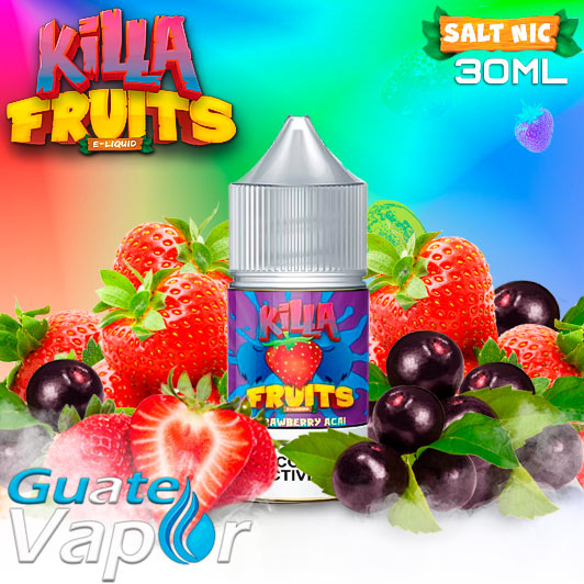 Strawberry Acai - Killa Fruits Salt 30ml - GuateVapor