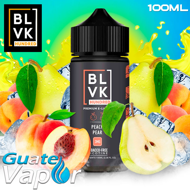 Peach Pear - BLVK Hundred 100ml - GuateVapor