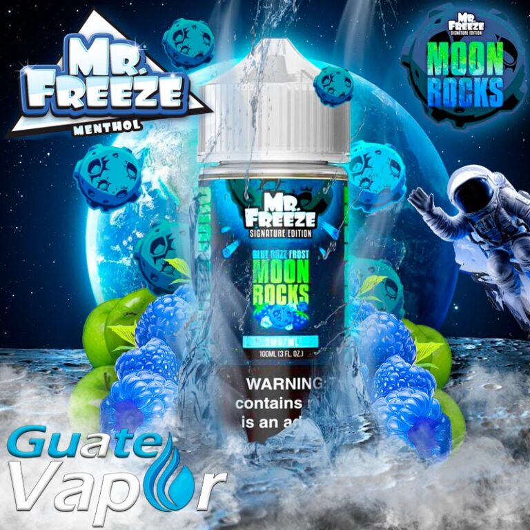 Moon Rocks Blue Razz Frost - Mr Freeze 100ml - GuateVapor