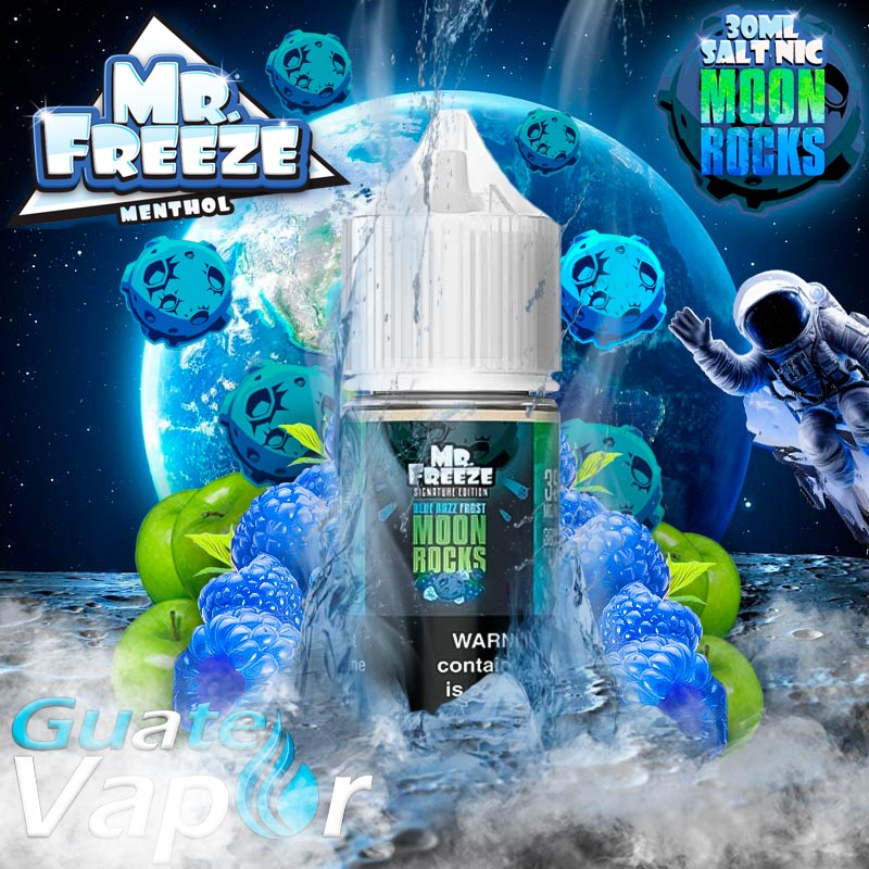 Moon Rocks Blue Razz Frost - Mr Freeze Salt 30ml - GuateVapor