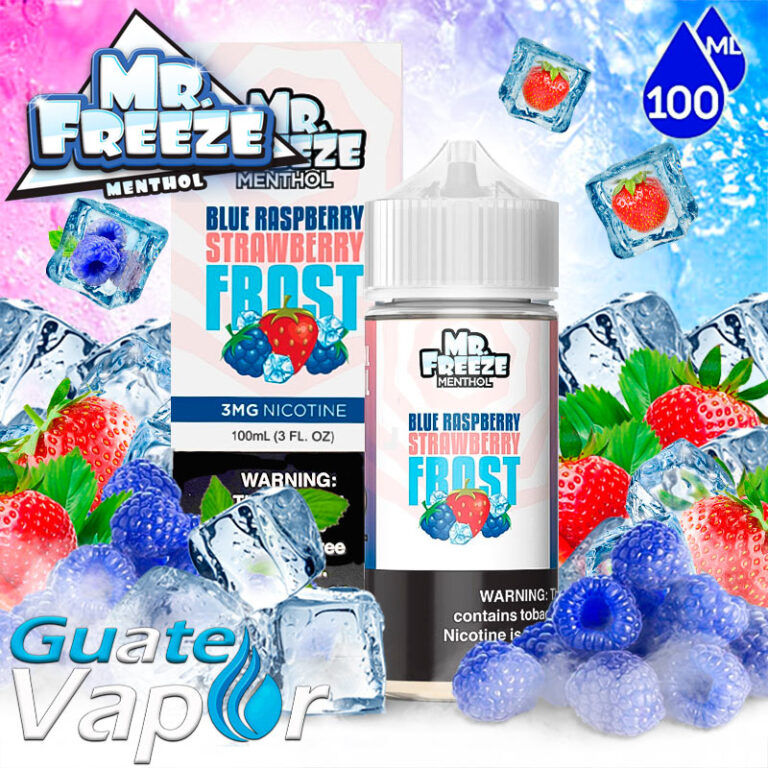 Blue Raspberry Strawberry Frost - Mr Freeze 100ml - GuateVapor