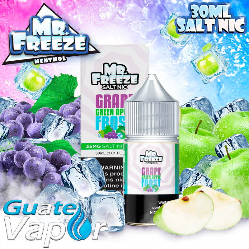 Grape Green Apple Frost – Mr Freeze Salt 30ml - GuateVapor