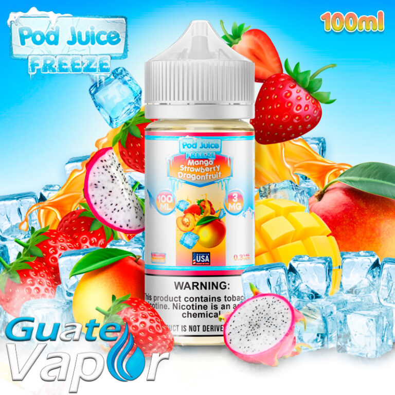 Mango Strawberry Dragonfruit Freeze - Pod Juice 100ml - GuateVapor