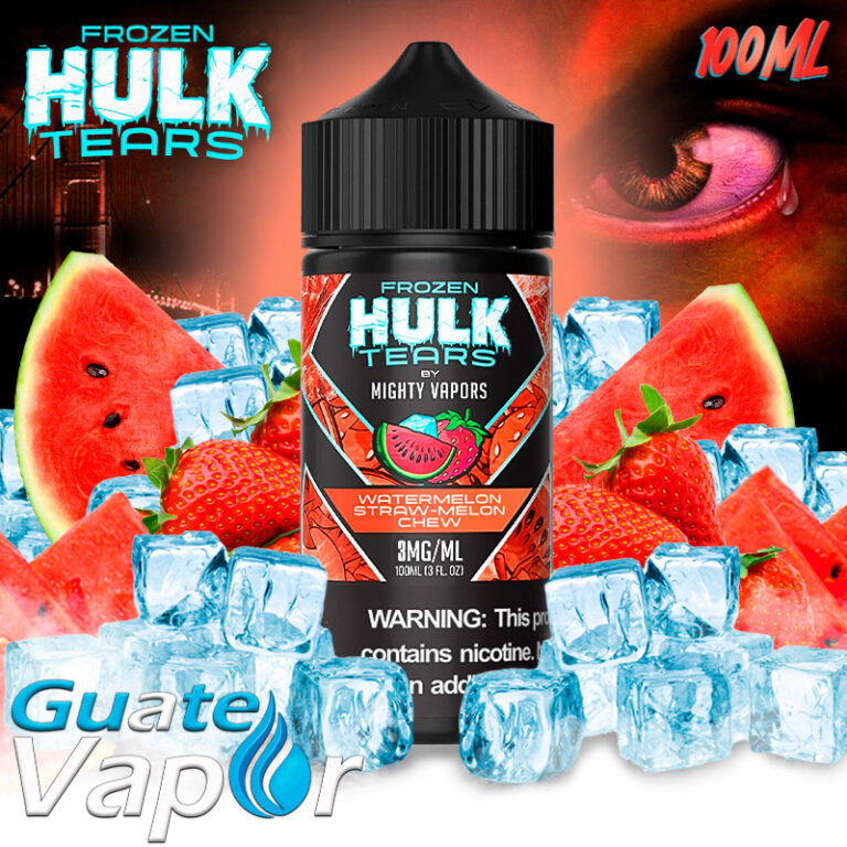Frozen Watermelon Straw Melon Chew - Hulk Tears 100ml - GuateVapor