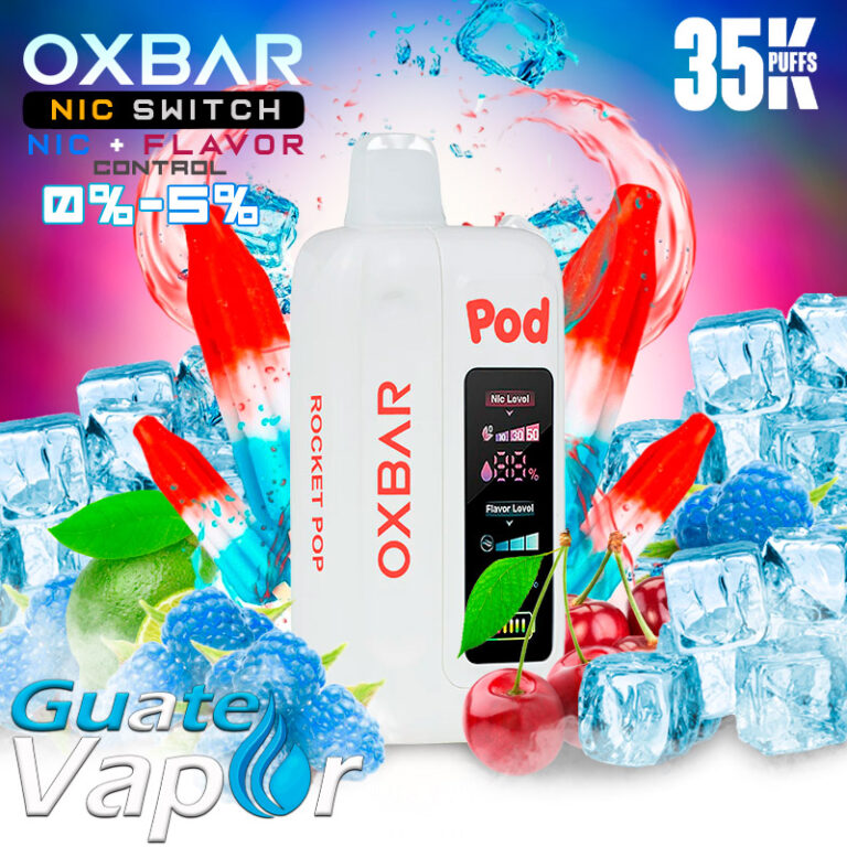 OXBAR Nic Switch - Pod Desechable (35,000 Puffs) - GuateVapor